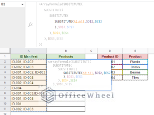 How to Substitute Multiple Values in Google Sheets (An Easy Guide) - OfficeWheel