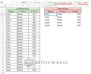 How to Filter with QUERY for Multiple Criteria in Google Sheets (An ...