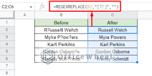 How to Remove Characters from a String in Google Sheets (6 Easy Examples)