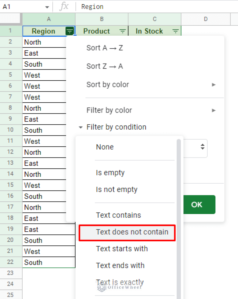 Google Sheets: Filter Data that Contains Text (3 Easy Ways) - OfficeWheel