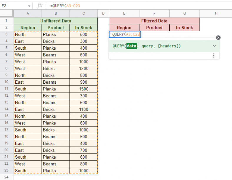 How to Filter with QUERY for Multiple Criteria in Google Sheets (An Easy Guide) - OfficeWheel
