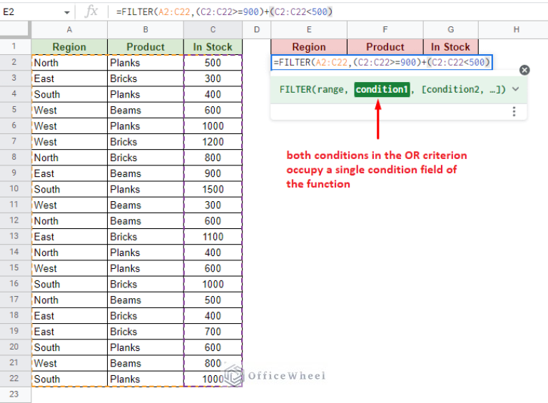 How to Filter with the OR Condition in Google Sheets (3 Easy Ways)