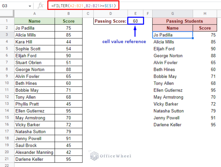How to Filter Based on a Cell Value in Google Sheets (2 Easy ways)