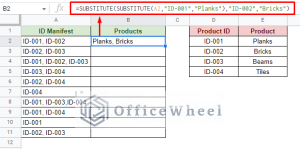 How to Substitute Multiple Values in Google Sheets (An Easy Guide) - OfficeWheel