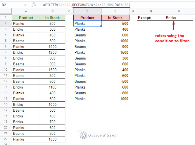 Filter Entries if it Does Not Contain Value in Google Sheets (2 Easy Ways)