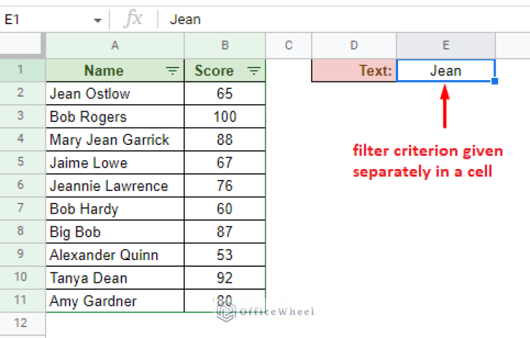 Google Sheets Filter By Condition Custom Formula