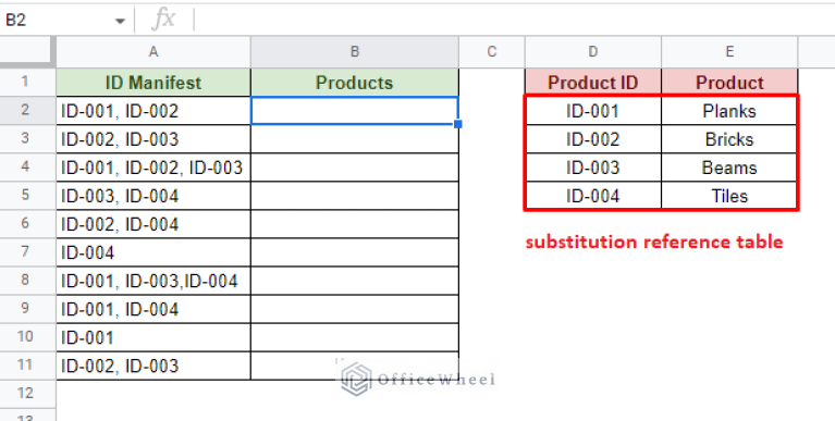 How to Substitute Multiple Values in Google Sheets (An Easy Guide) - OfficeWheel