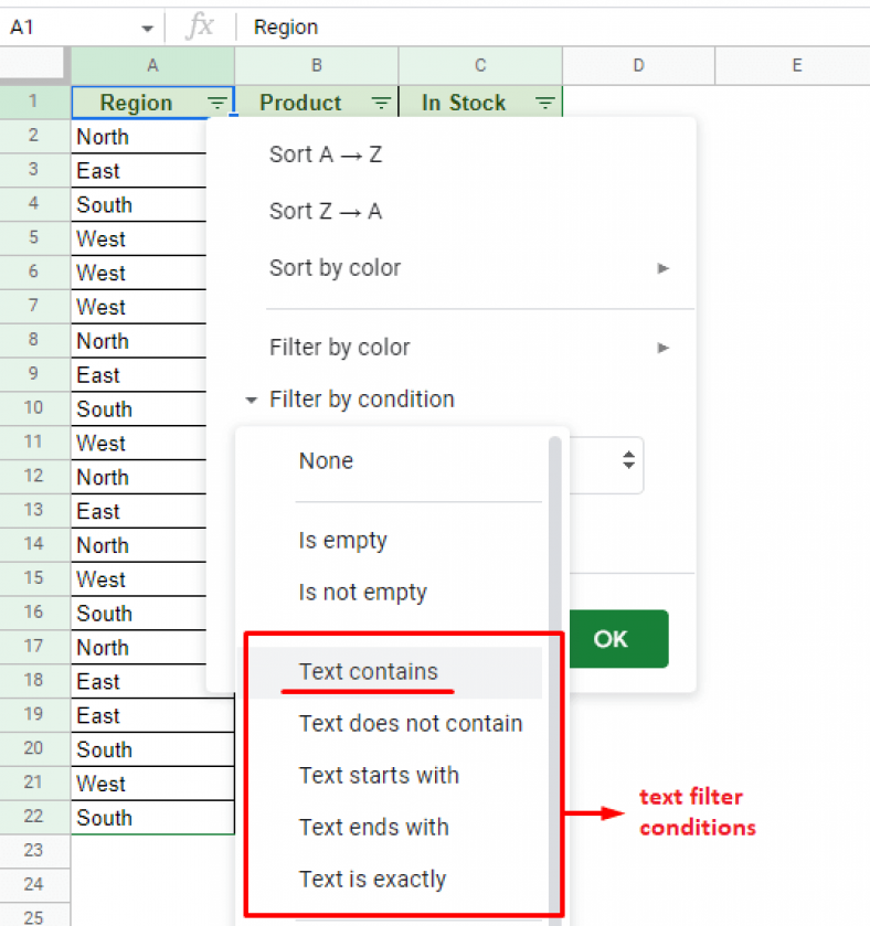 Google Sheets: Filter Data that Contains Text (3 Easy Ways) - OfficeWheel