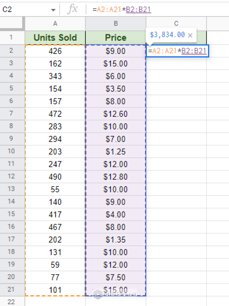 How to Fill Down an Entire Column in Google Sheets (4 Easy Ways) - OfficeWheel
