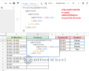 How to Substitute Multiple Values in Google Sheets (An Easy Guide) - OfficeWheel