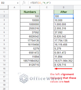 How to Add Commas to Numbers in Google Sheets - OfficeWheel