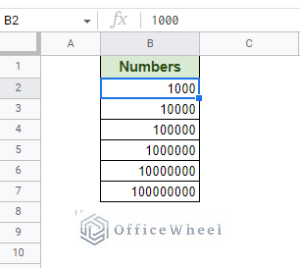 How to Add Commas to Numbers in Google Sheets - OfficeWheel