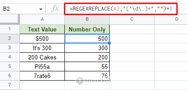 Google Sheets: Convert Text to Number (6 Easy Ways) - OfficeWheel