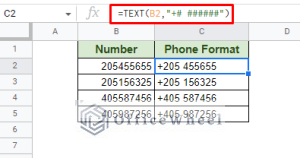 Format Numbers as Text in Google Sheets (5 Easy Examples)
