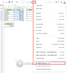How to Change a Number Format in Google Sheets (An Easy Guide) - OfficeWheel