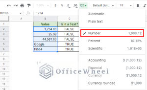 Google Sheets: Convert Value to Number (3 Easy Ways) - OfficeWheel