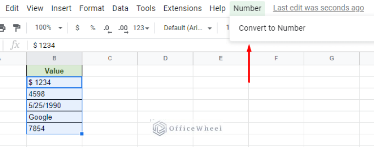 Google Sheets: Convert String to Number (4 Easy Ways) - OfficeWheel