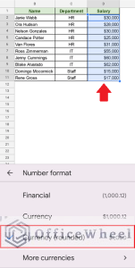 How to Format Currency in Google Sheets (An Easy Guide) - OfficeWheel
