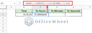 Google Sheets: Convert Time to Number (3 Easy Ways) - OfficeWheel