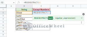 How to Remove Numbers from a String in Google Sheets