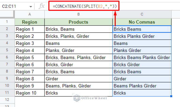 How to Remove Comma in Google Sheets (3 Easy Ways)