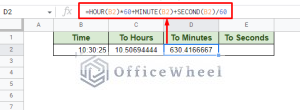 Google Sheets: Convert Time to Number (3 Easy Ways) - OfficeWheel