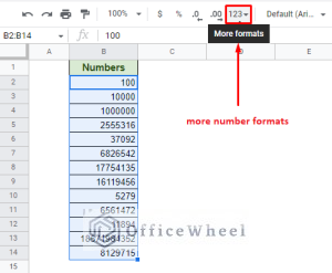How to Add Commas to Numbers in Google Sheets - OfficeWheel