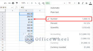 How to Change a Number Format in Google Sheets (An Easy Guide) - OfficeWheel