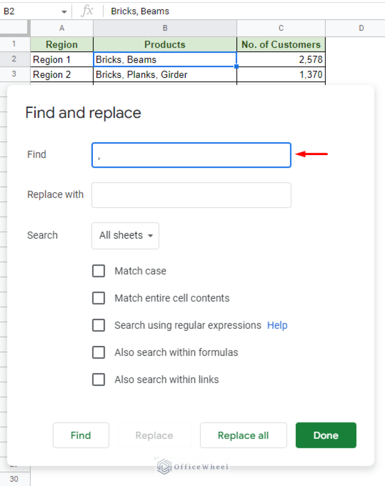 How to Remove Comma in Google Sheets (3 Easy Ways)