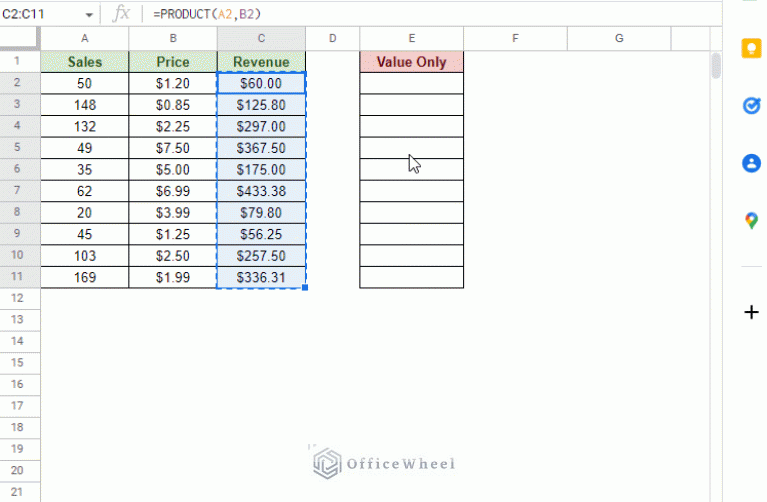 Remove Formula to Get Only Values in Google Sheets (3 Methods ...