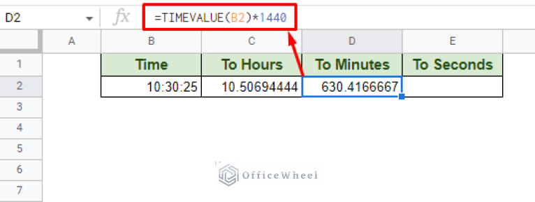 Google Sheets: Convert Time to Number (3 Easy Ways) - OfficeWheel