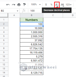 How to Add Commas to Numbers in Google Sheets - OfficeWheel