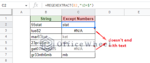 How to Remove Numbers from a String in Google Sheets