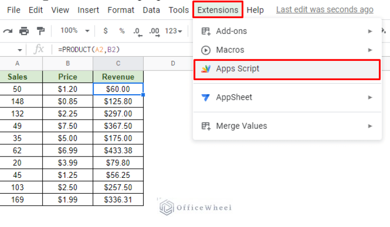 Remove Formula to Get Only Values in Google Sheets (3 Methods) - OfficeWheel