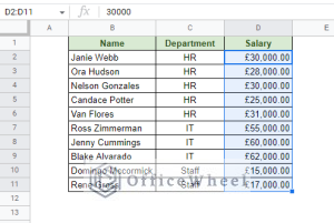 How to Format Currency in Google Sheets (An Easy Guide) - OfficeWheel