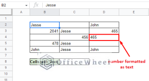 Google Sheets: Sum of Cells with Text (4 Examples) - OfficeWheel