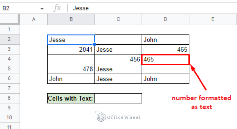 Google Sheets: Sum of Cells with Text (4 Examples) - OfficeWheel