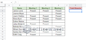 How to Count Cells in Google Sheets (4 Easy Ways) - OfficeWheel