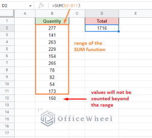 How to Automatically Add Numbers in Google Sheets - OfficeWheel