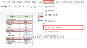 How to Sum Colored Cells in Google Sheets (2 Ways) - OfficeWheel