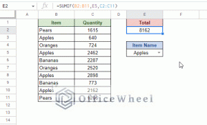Google Sheets: Sum of Cells with Text (4 Examples) - OfficeWheel