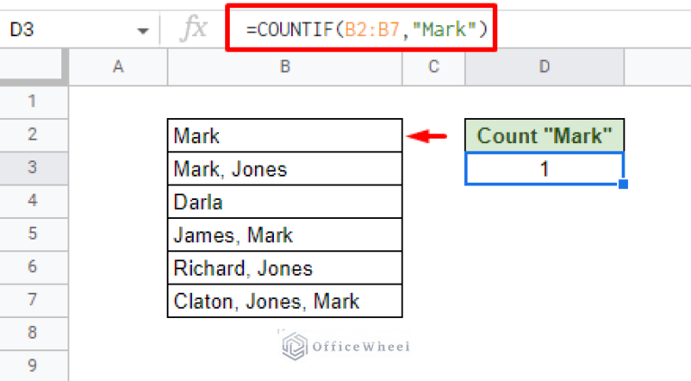 How to Count Cells in Google Sheets (4 Easy Ways) - OfficeWheel