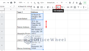 How to Format Cells to Fit Text in Google Sheets (2 Ways) - OfficeWheel