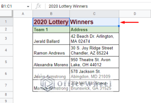 How to Format Cells to Fit Text in Google Sheets (2 Ways) - OfficeWheel