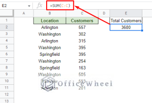 Google Sheets: Sum an Entire Column (4 Easy Ways) - OfficeWheel