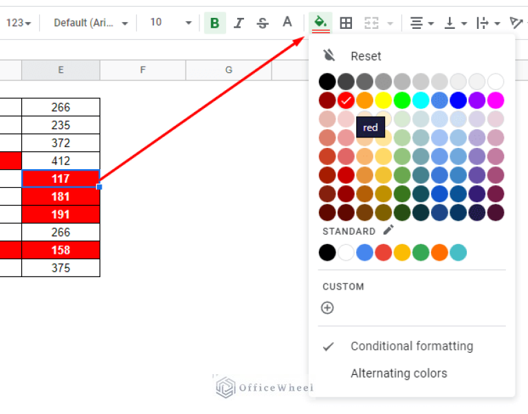 Google Sheets: If Cell Color is Red Then Take Action - OfficeWheel