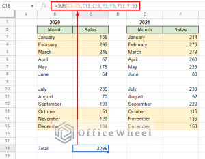 Google Sheets: Sum an Entire Column (4 Easy Ways) - OfficeWheel