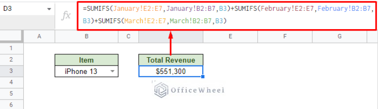 How to Sum Cells from Different Sheets in Google Sheets (3 Easy Ways) - OfficeWheel
