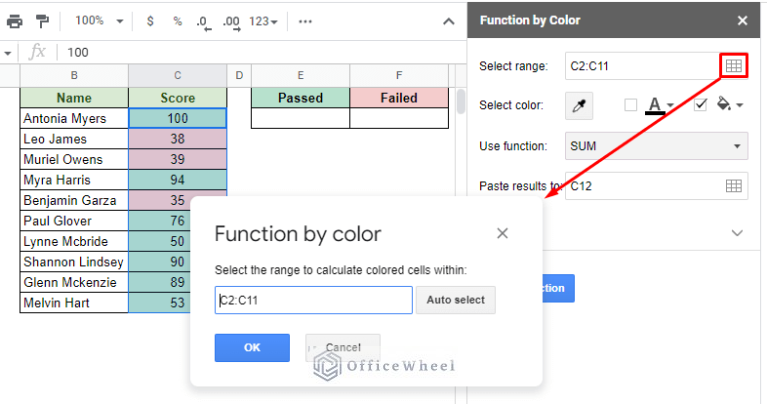 Count Cells with Color in Google Sheets (3 Easy Ways) - OfficeWheel