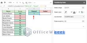 Count Cells with Color in Google Sheets (3 Easy Ways) - OfficeWheel